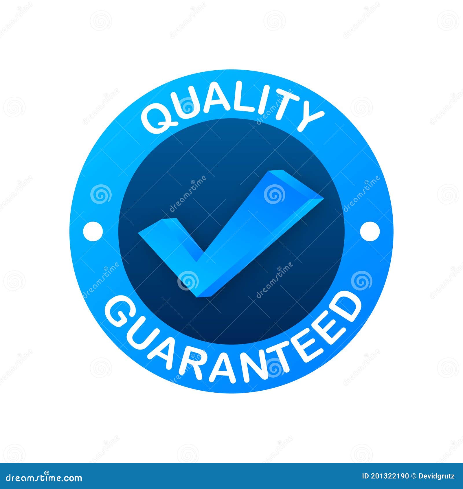 Quality Guaranteed. Check Mark. Premium Quality Symbol. Vector Stock ...