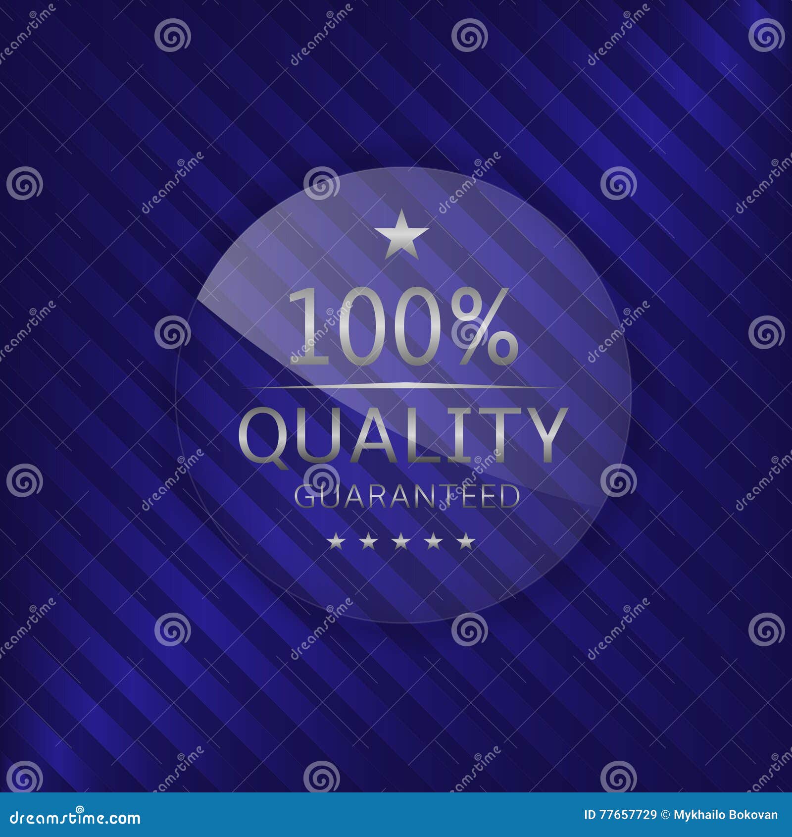 Quality guaranteed label stock vector. Illustration of promotion - 77657729