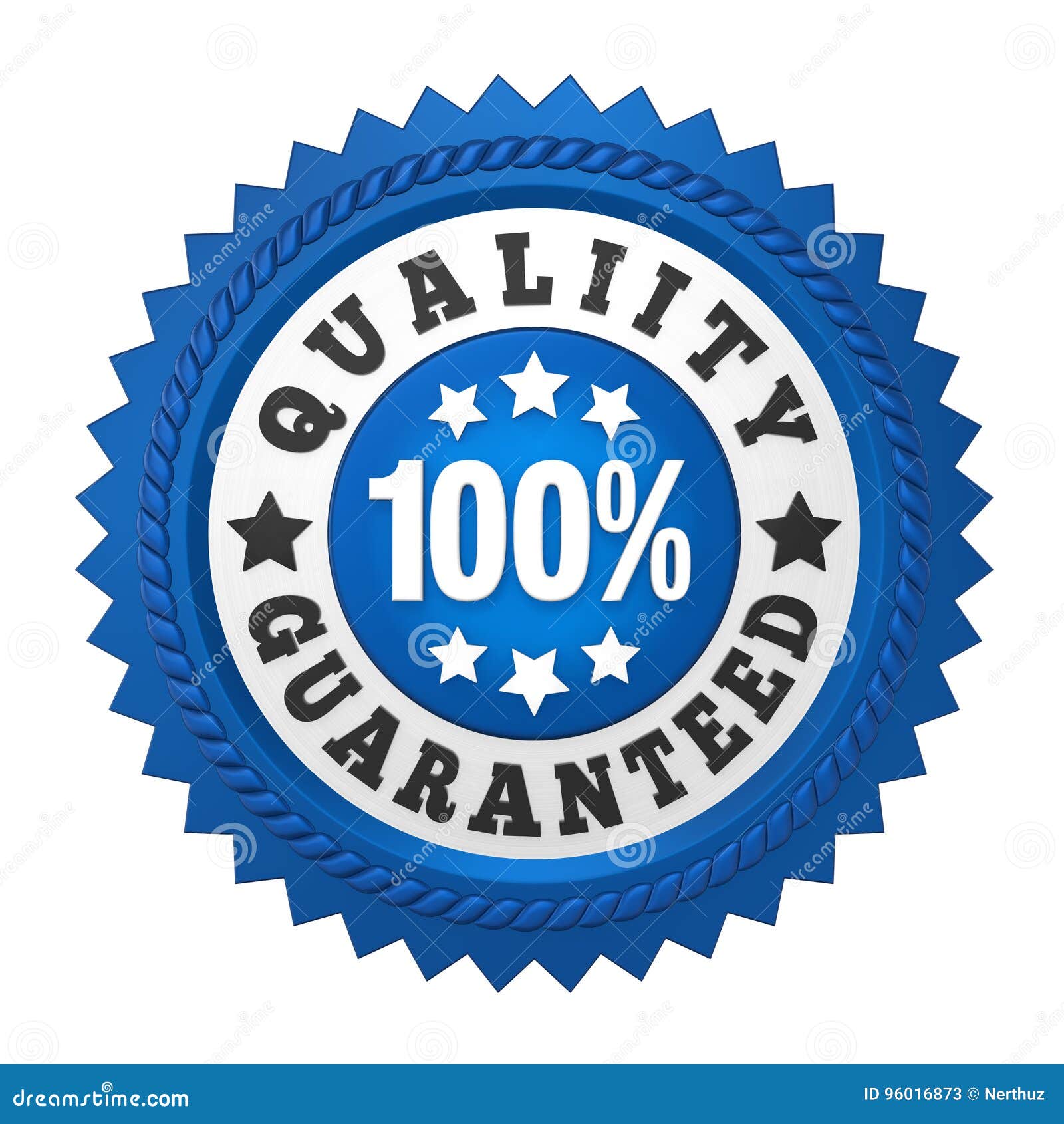 Quality Guaranteed Label Isolated Stock Illustration - Illustration of ...