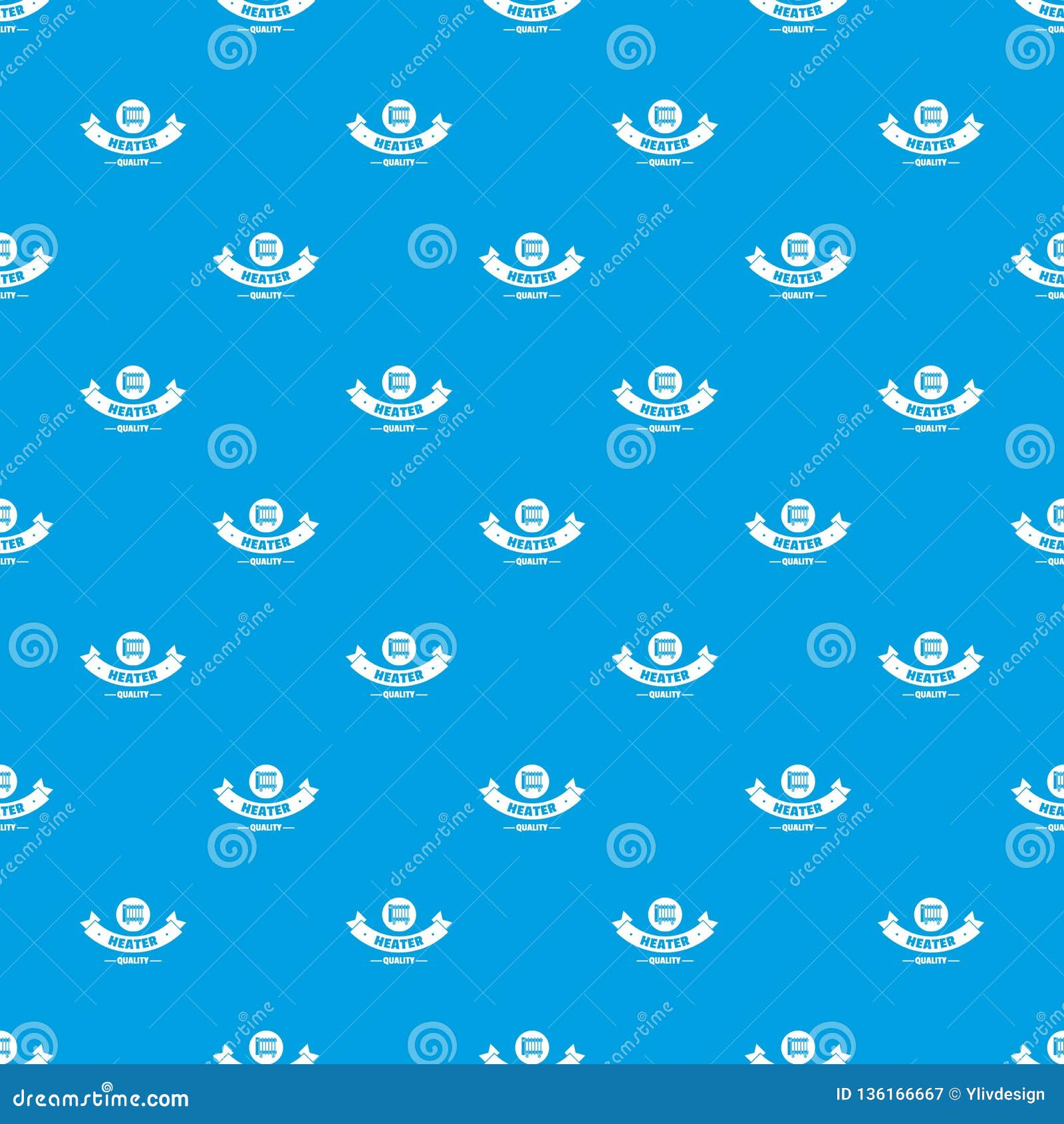 Quality Heater Pattern Vector Seamless Blue Stock Vector - Illustration ...
