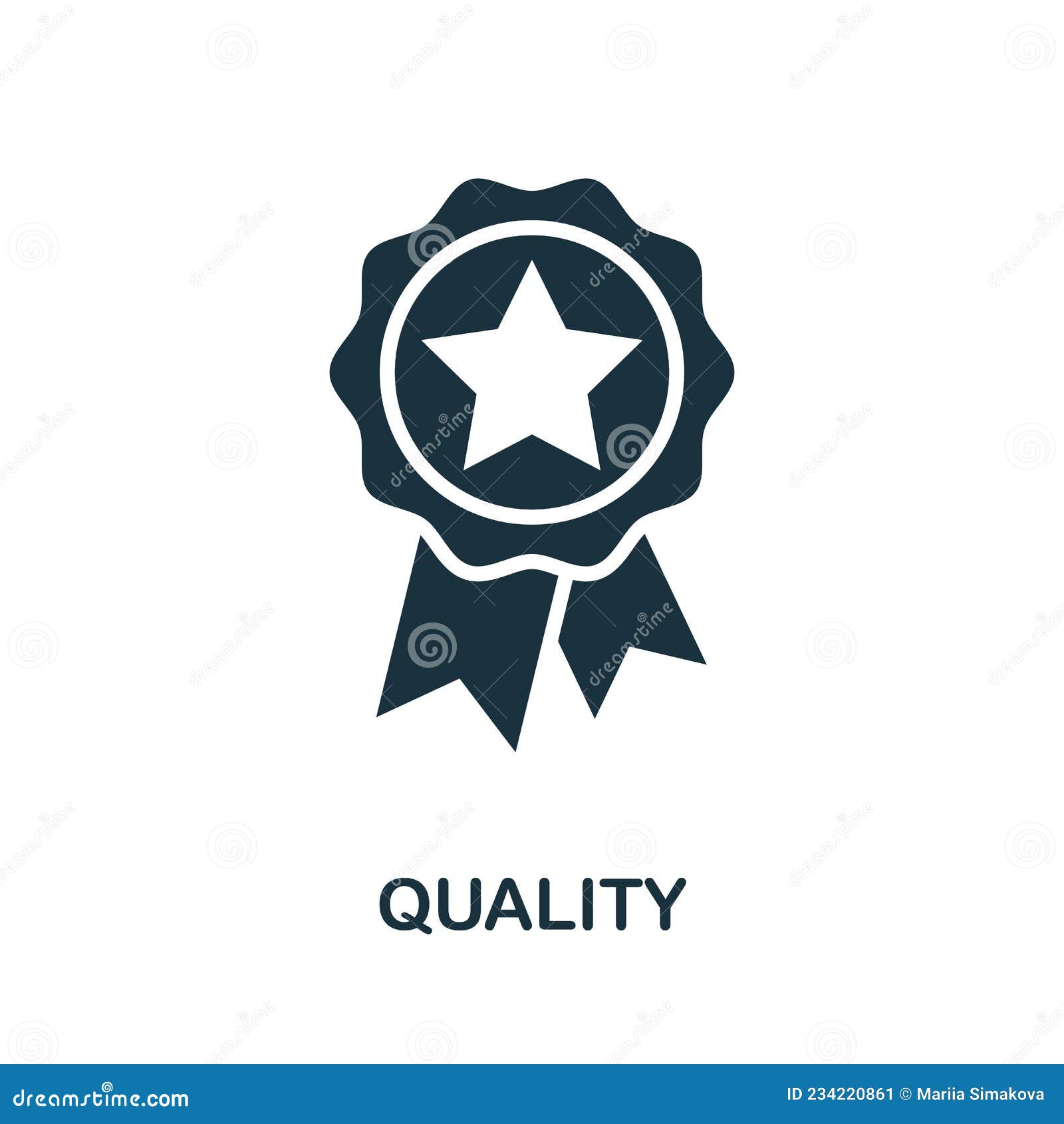 Quality Icon Monochrome Simple Element From Core Value Collection