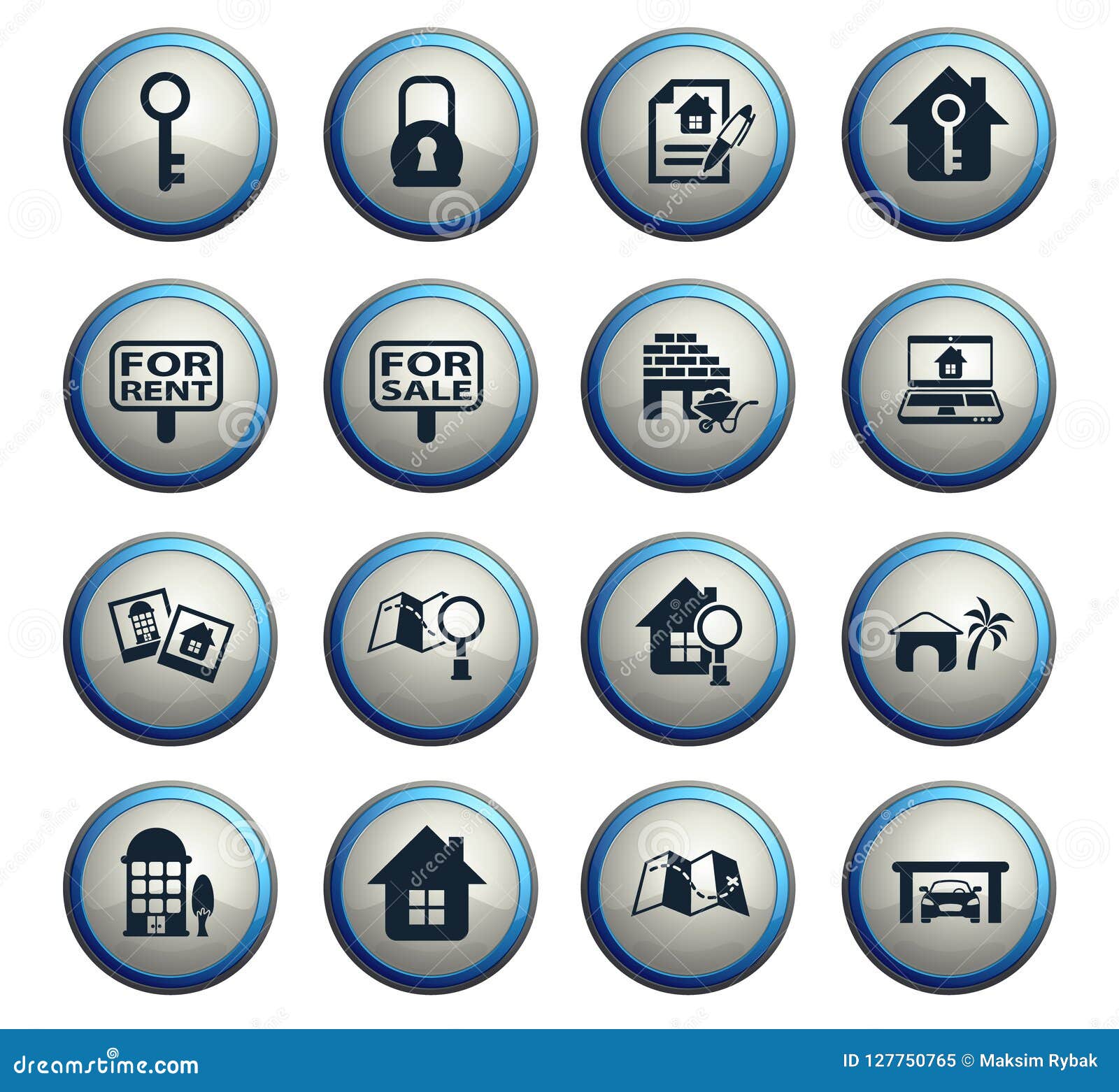Quality icon set stock vector. Illustration of class - 127750765