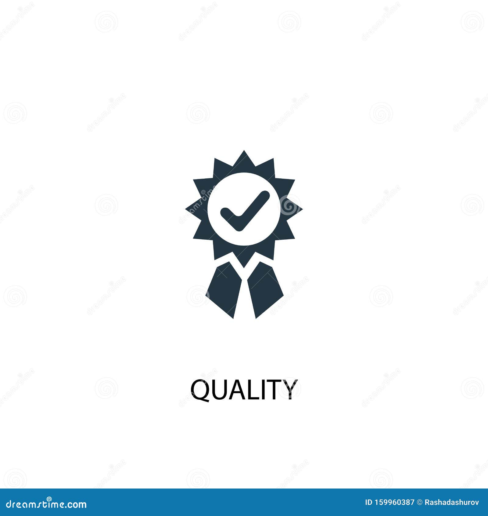 Quality Icon. Simple Element Stock Vector - Illustration of quality ...