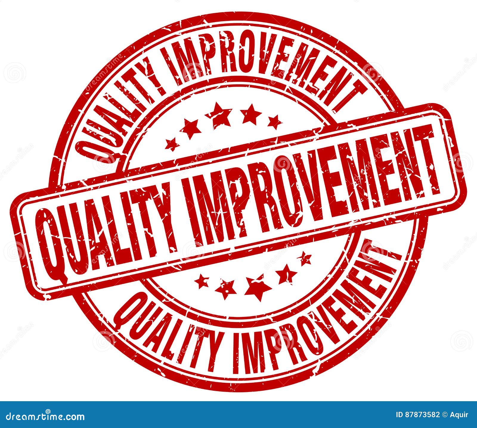 Quality Improvement Red Stamp Stock Vector - Illustration of grungy ...