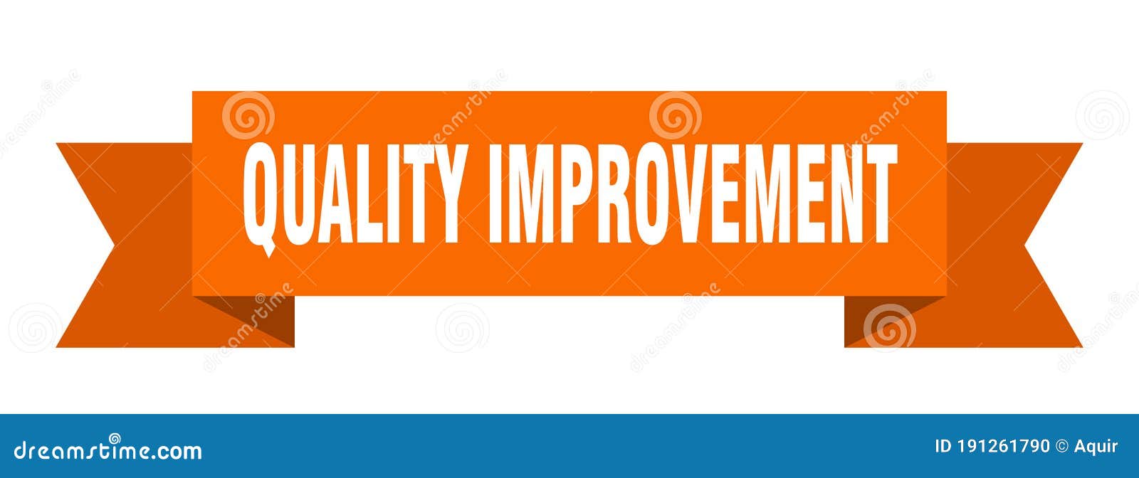 Quality Improvement Ribbon. Stock Vector - Illustration of template ...