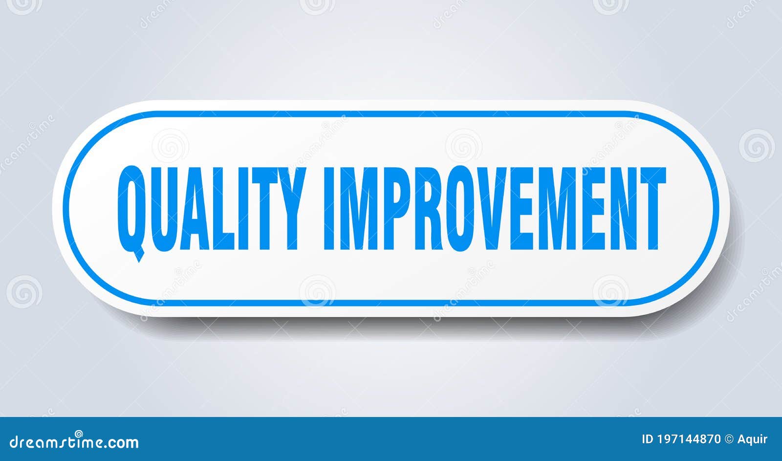 Quality Improvement Sticker. Stock Vector - Illustration of seal ...