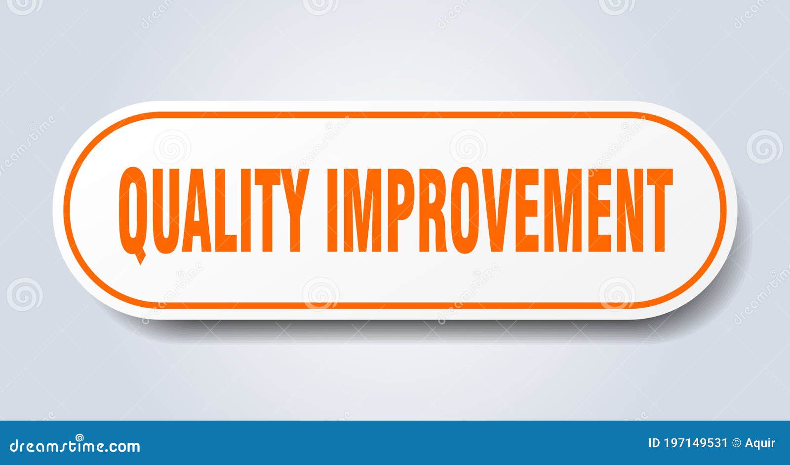 Quality Improvement Sticker. Stock Vector - Illustration of background ...