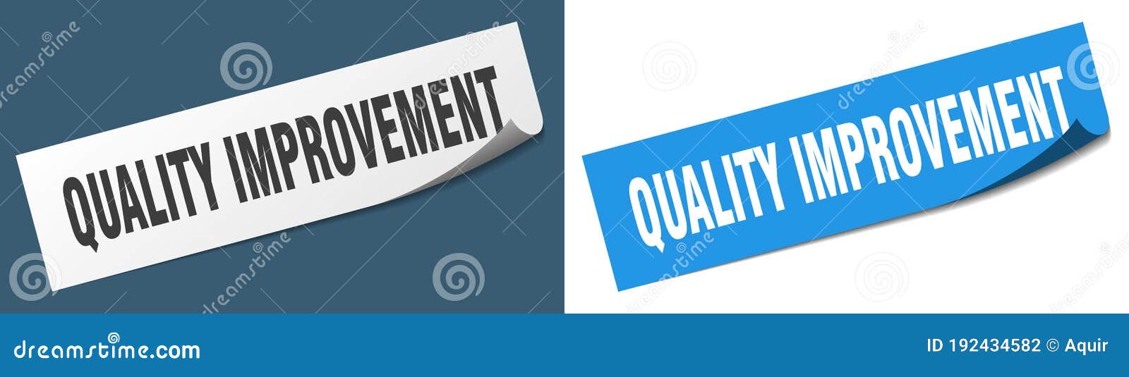 Quality Improvement Sticker. Quality Improvement Sign Set Stock Vector ...