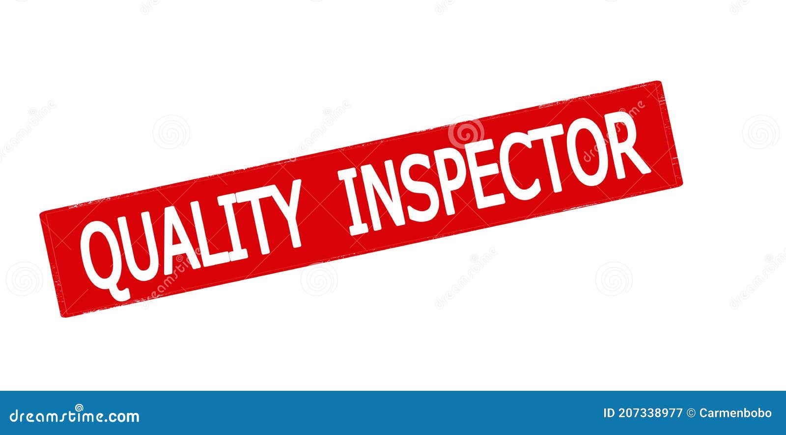 Stamp with Text Quality Inspector Stock Illustration - Illustration of ...