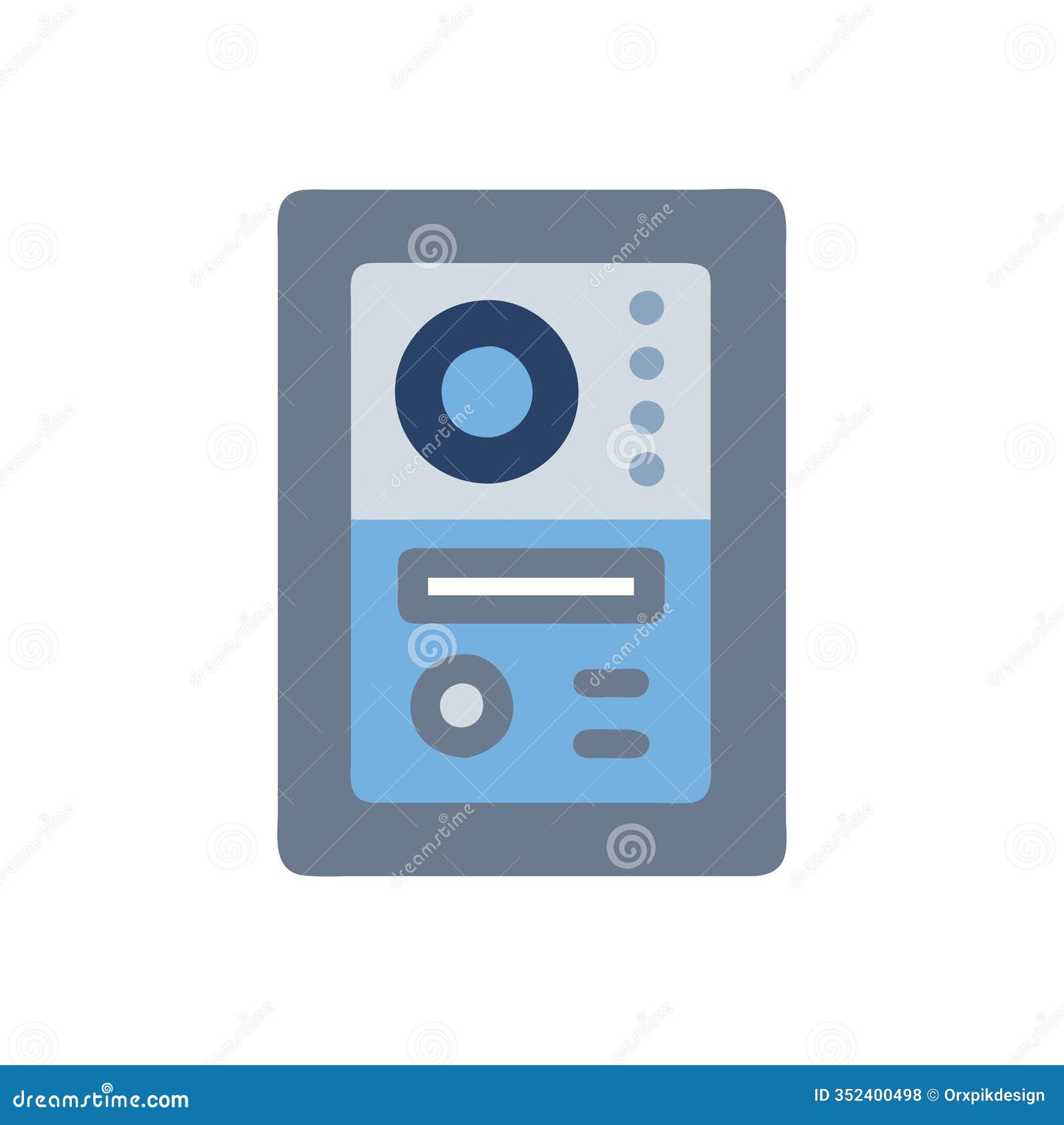 Quality Intercom Design for Communication Stock Illustration ...