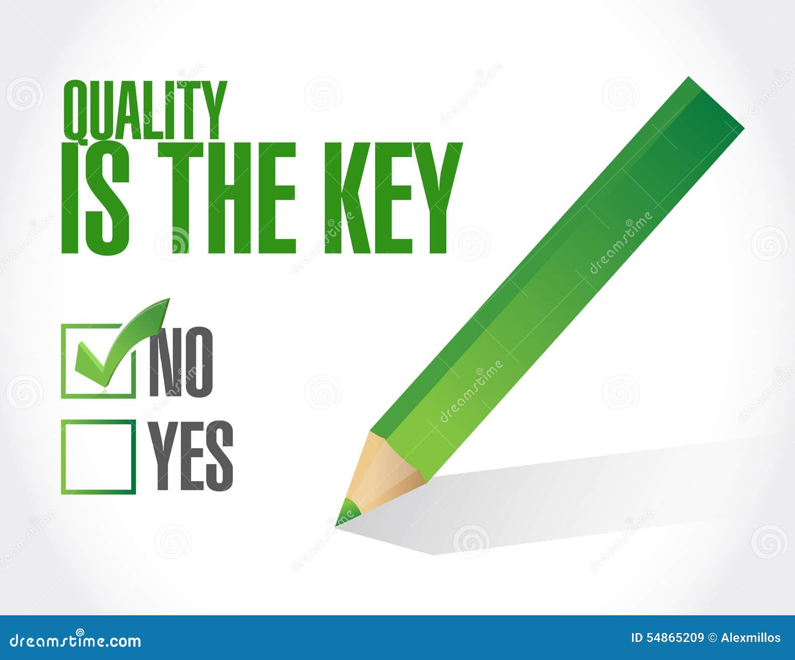 Quality is the Key Selection Sign Concept Stock Illustration ...