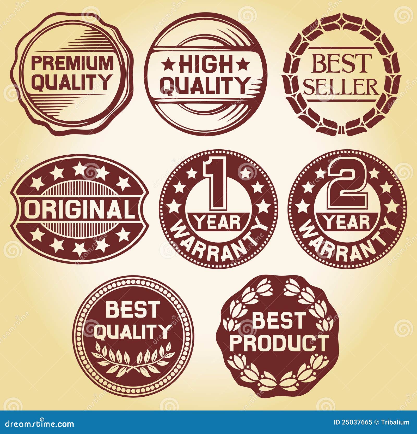 Quality label stock vector. Illustration of guarantee - 25037665