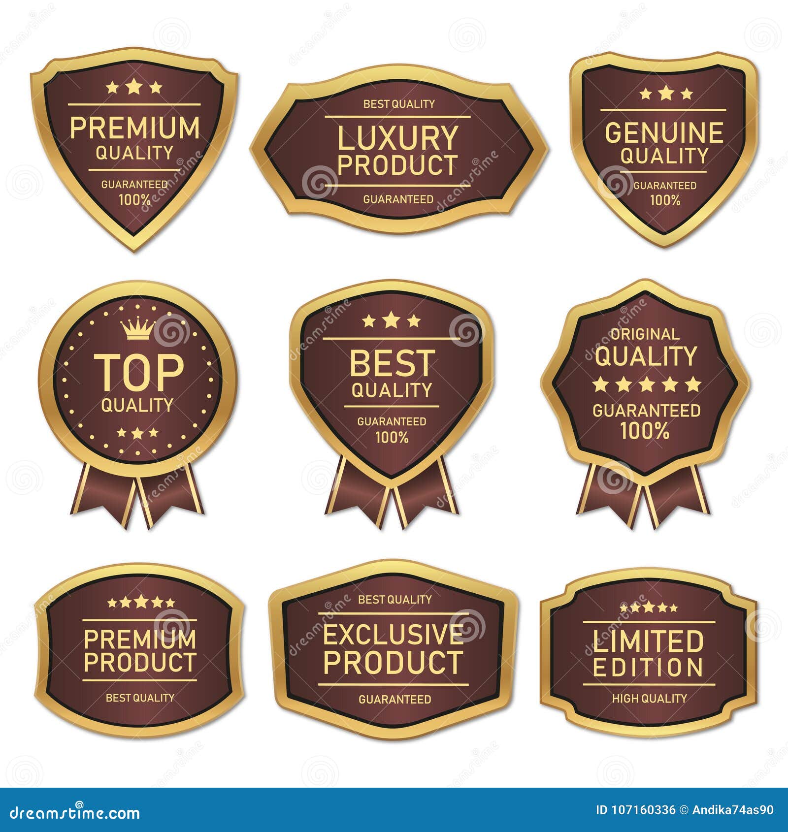 Quality label pack stock vector. Illustration of exclusive - 107160336