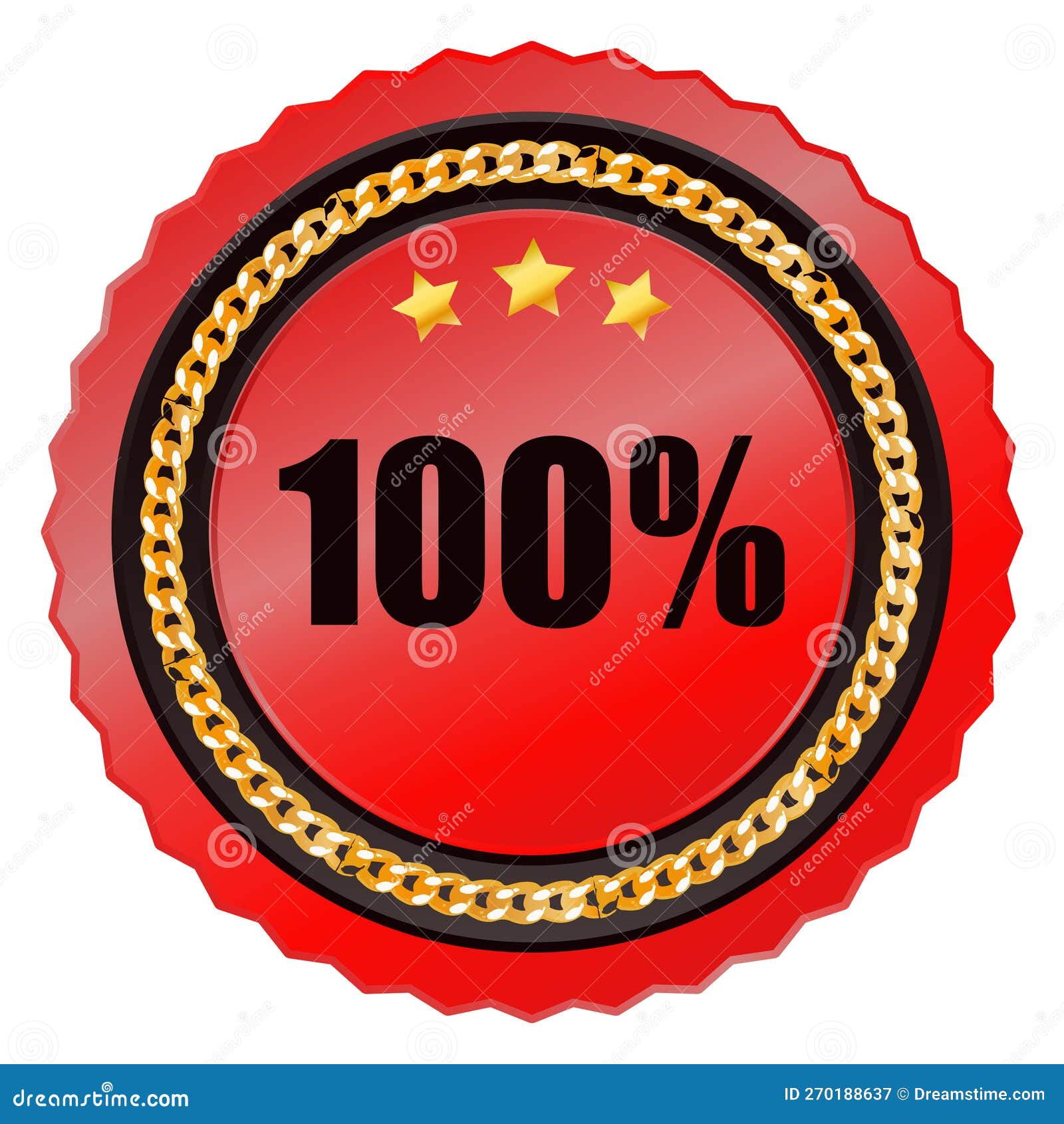 Quality label red sticker stock vector. Illustration of pattern - 270188637