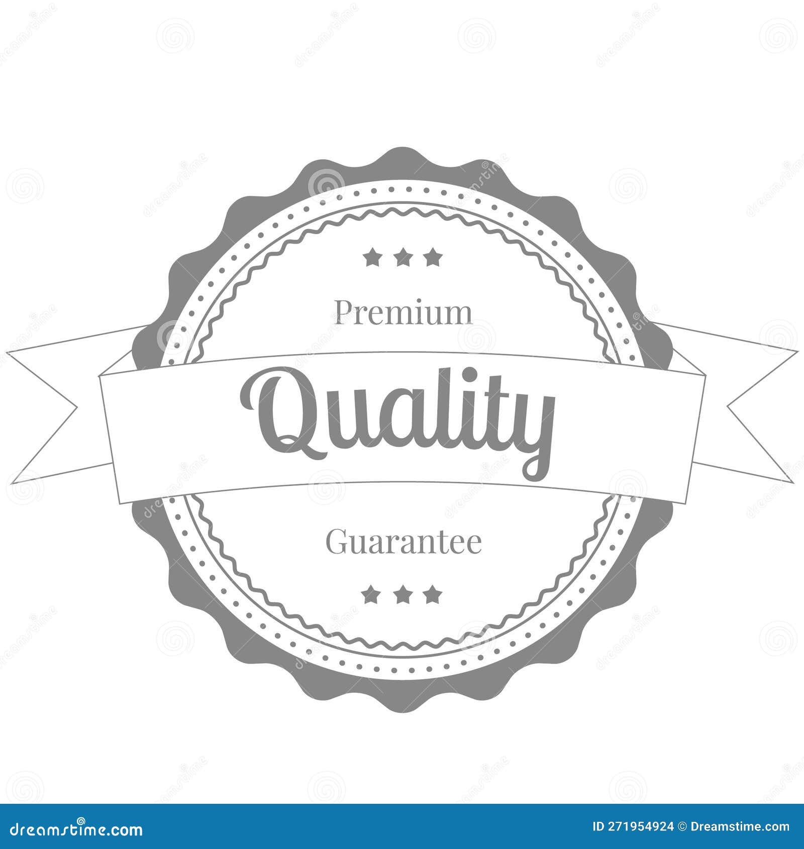 Quality Label Sticker Badge Stock Illustration - Illustration of ...