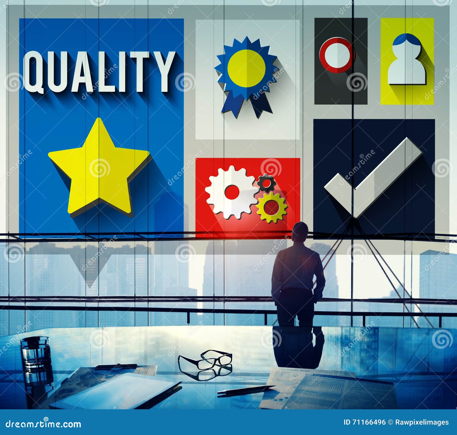 Quality Level Condition Grade Satisfaction Status Concept Stock Photo ...