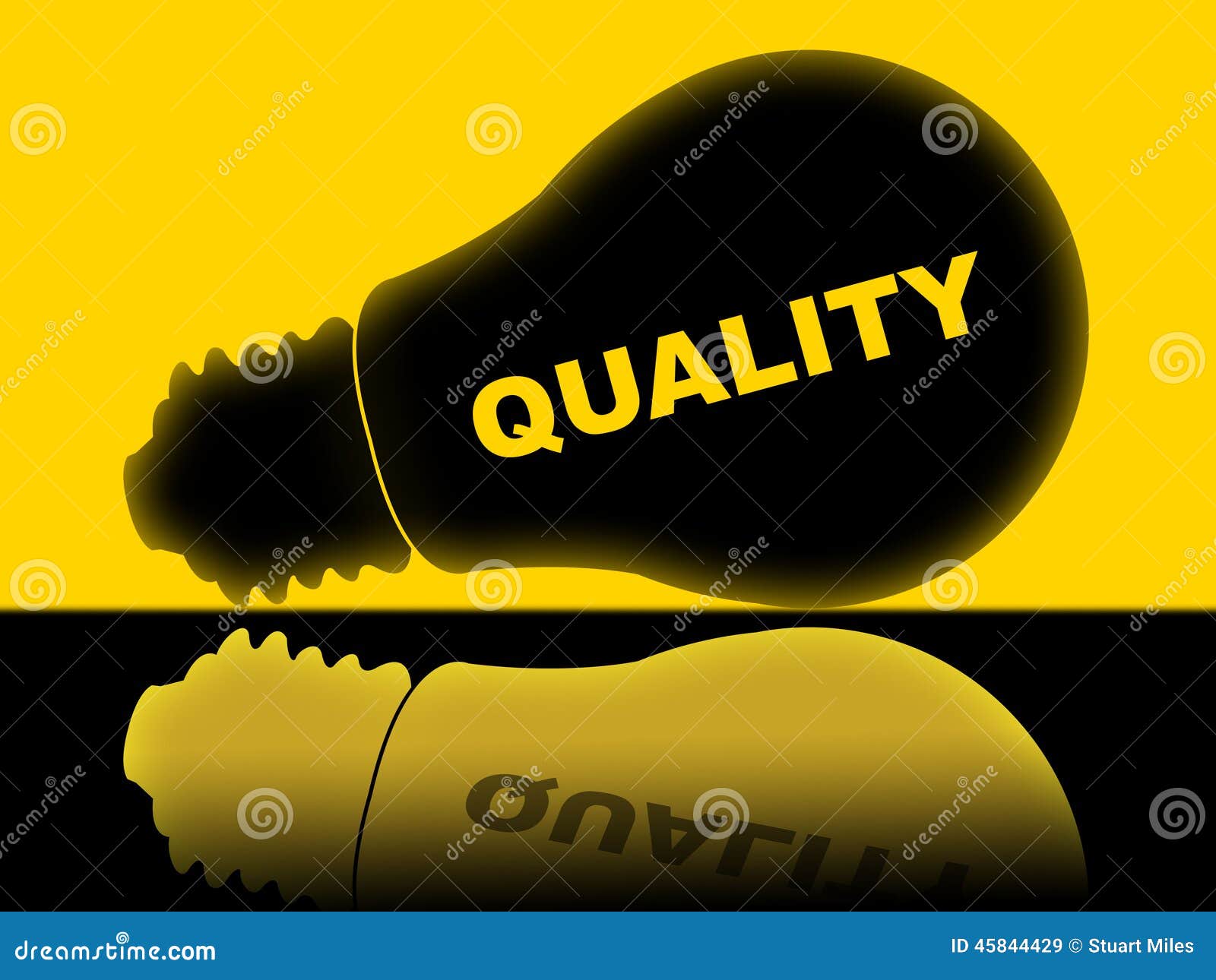 Quality Lightbulb Indicates Check Approved and Certified Stock ...