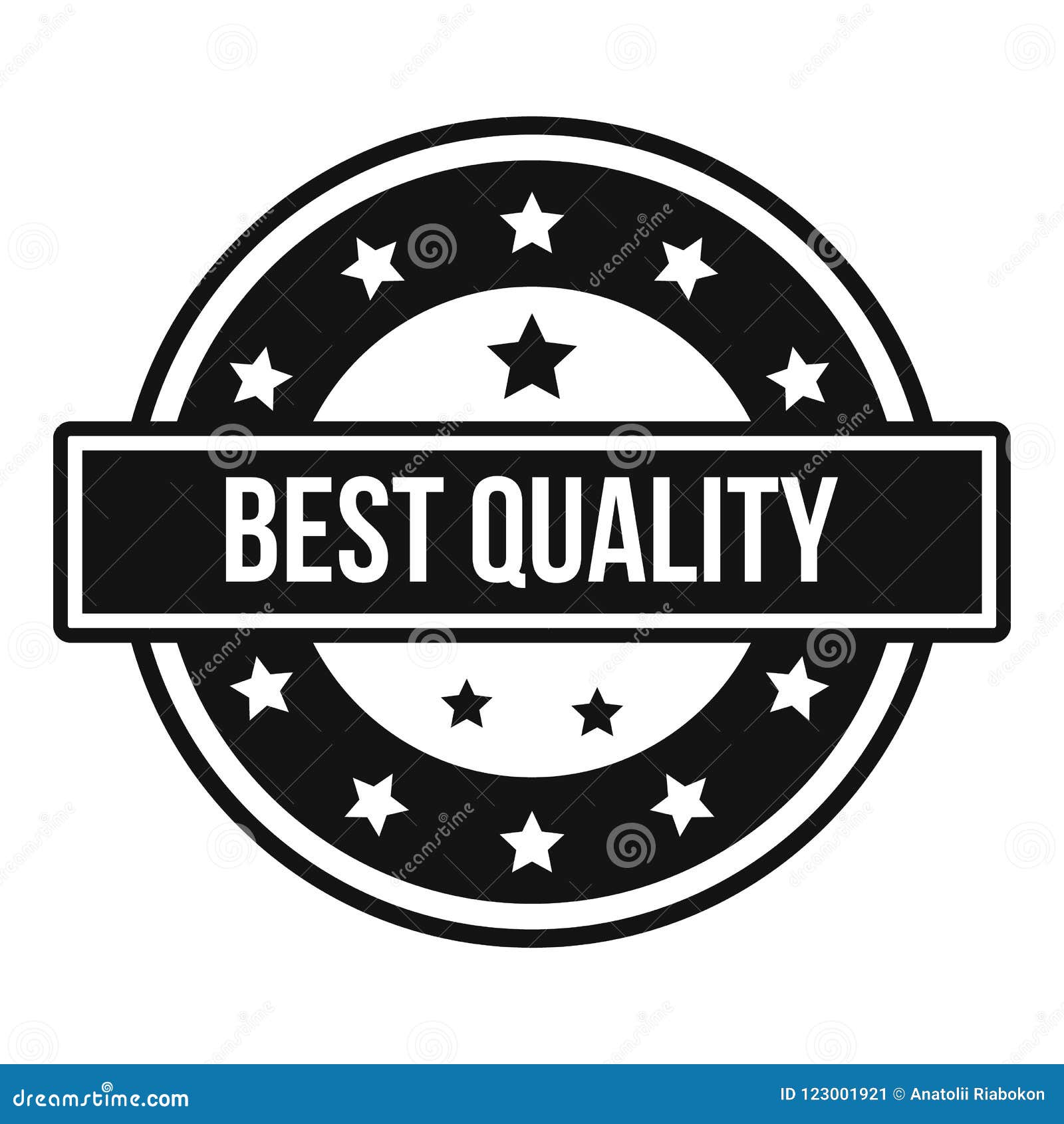 Quality Logo, Simple Style. Stock Illustration - Illustration of ...