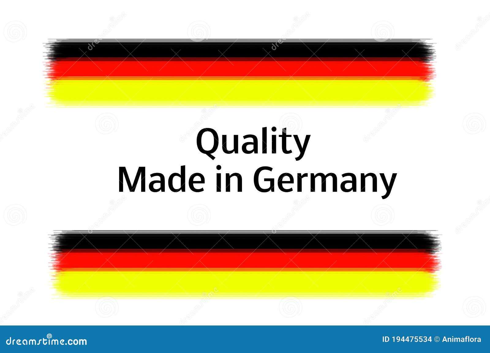 Quality Made in Germany Sign Stock Illustration - Illustration of color ...