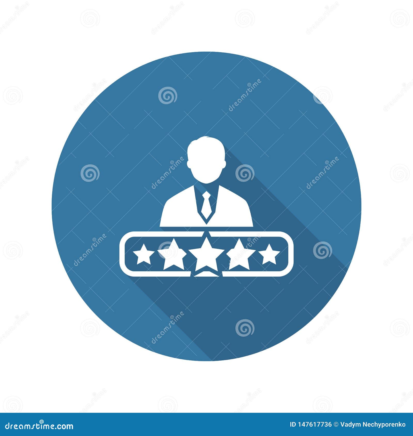 Quality Management Icon. Flat Design Stock Illustration - Illustration ...