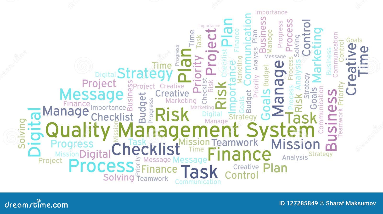 Quality Management System Word Cloud, Made with Text only. Stock ...