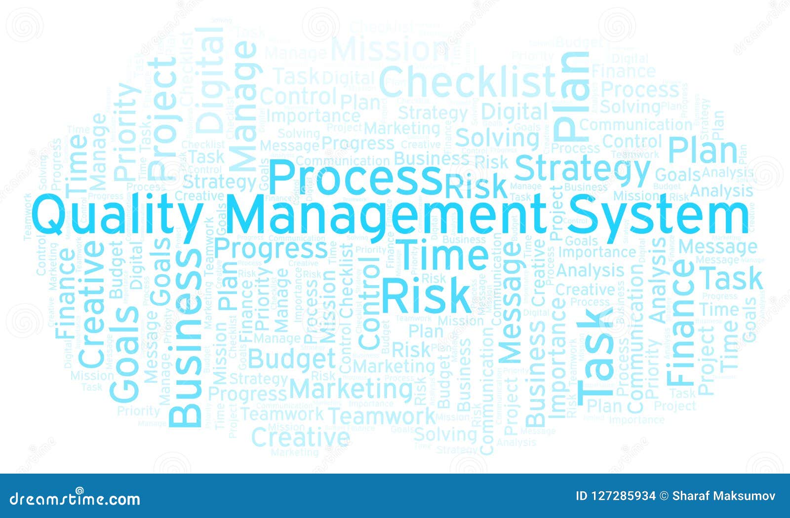 Quality Management System Word Cloud, Made with Text only. Stock ...