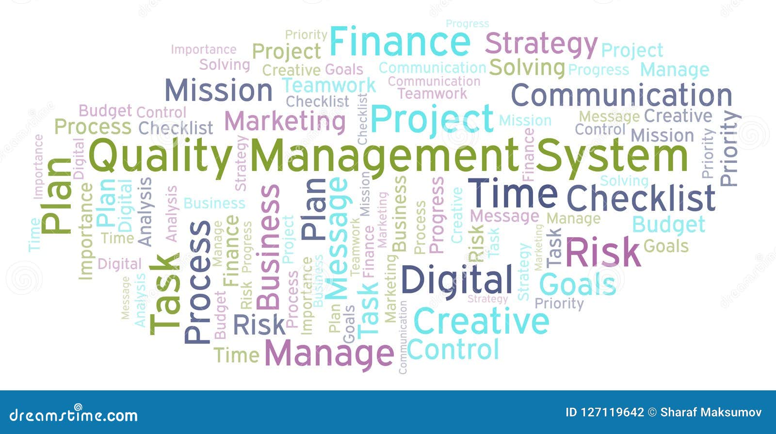 Quality Management System Word Cloud, Made with Text only. Stock ...