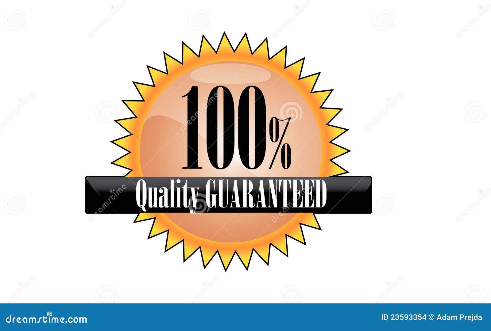Quality mark stock vector. Illustration of modern, nature - 23593354