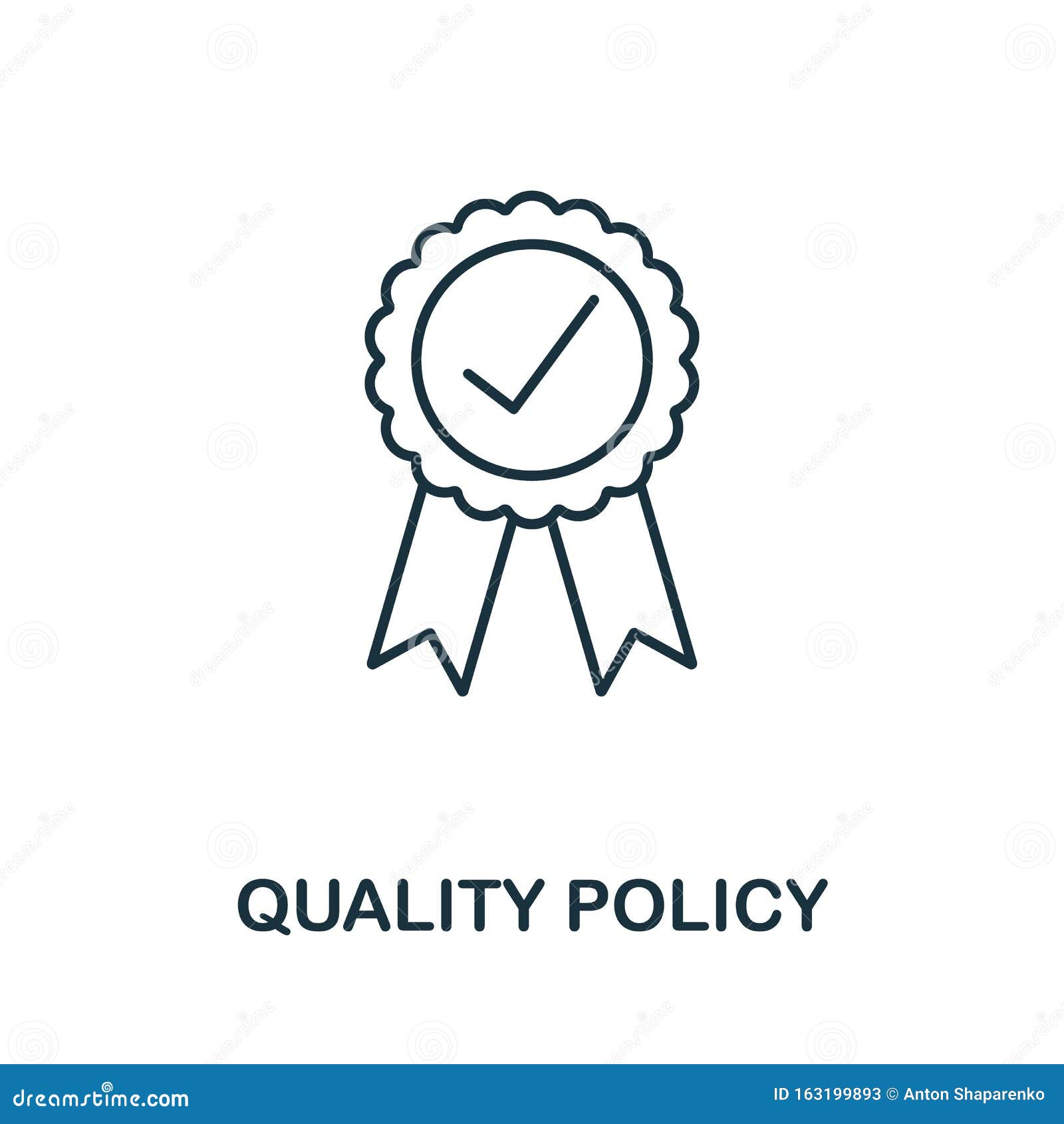 Quality Policy Icon Outline Style. Thin Line Creative Quality Policy ...