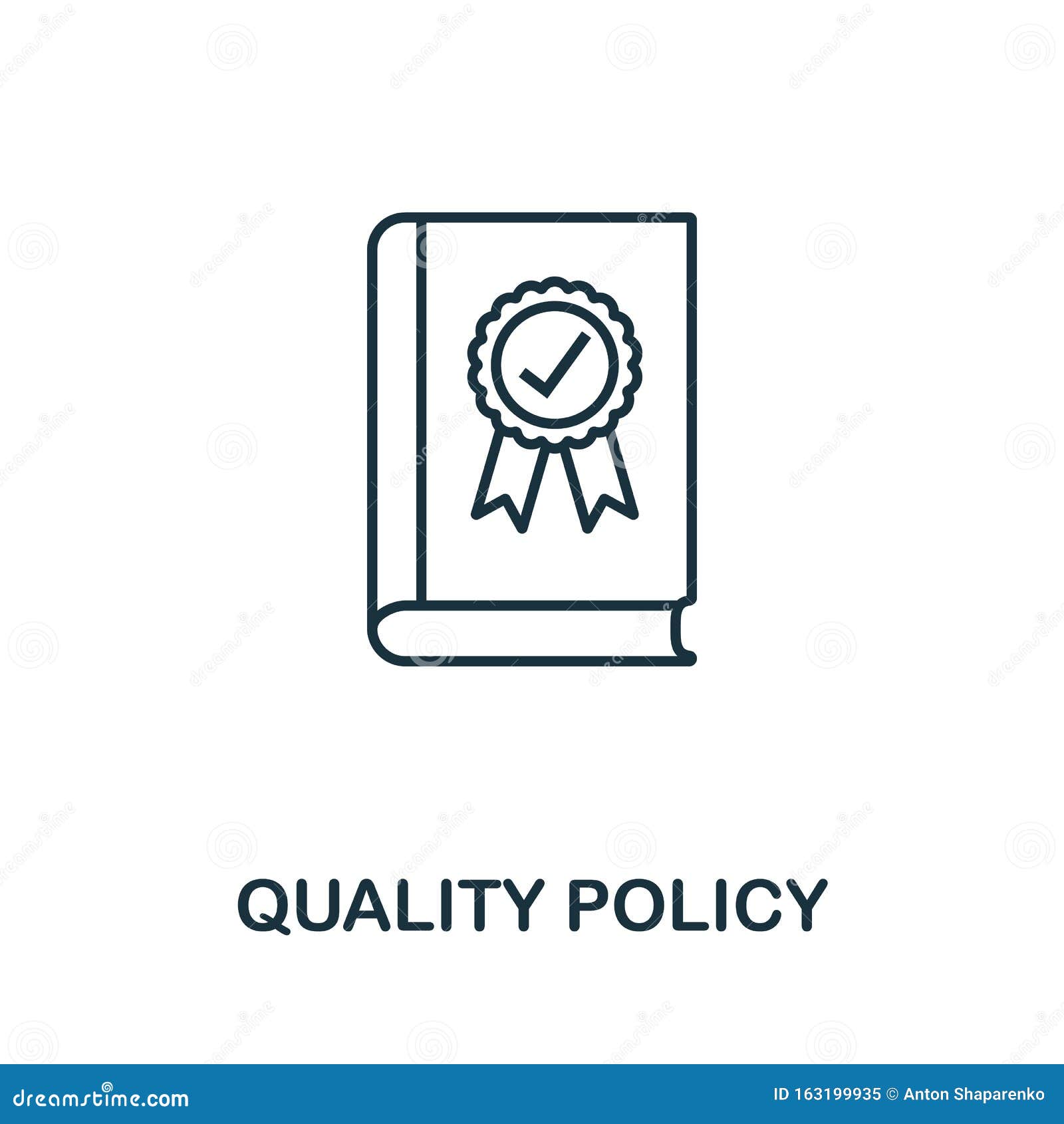 Quality Policy Icon Outline Style. Thin Line Creative Quality Policy ...