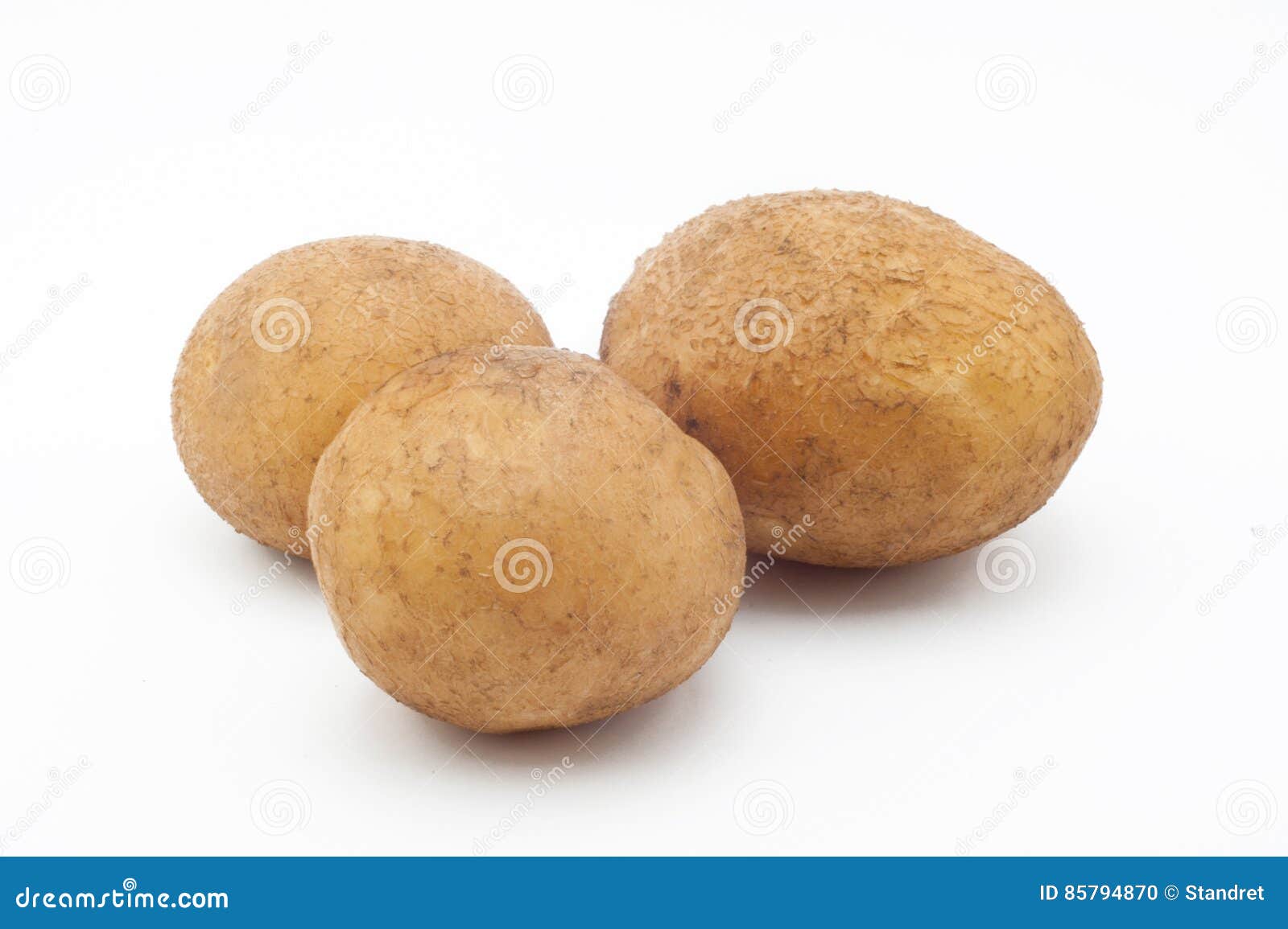 Quality of Potatoes Vinetta. Isolated on White Backgrou Stock Photo ...