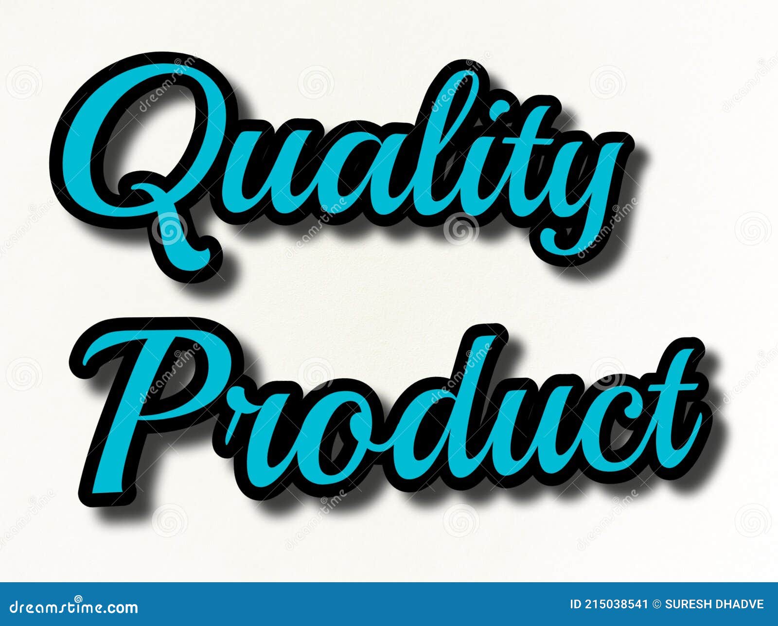 Quality Product Text 3d Illustration Stock Illustration - Illustration ...