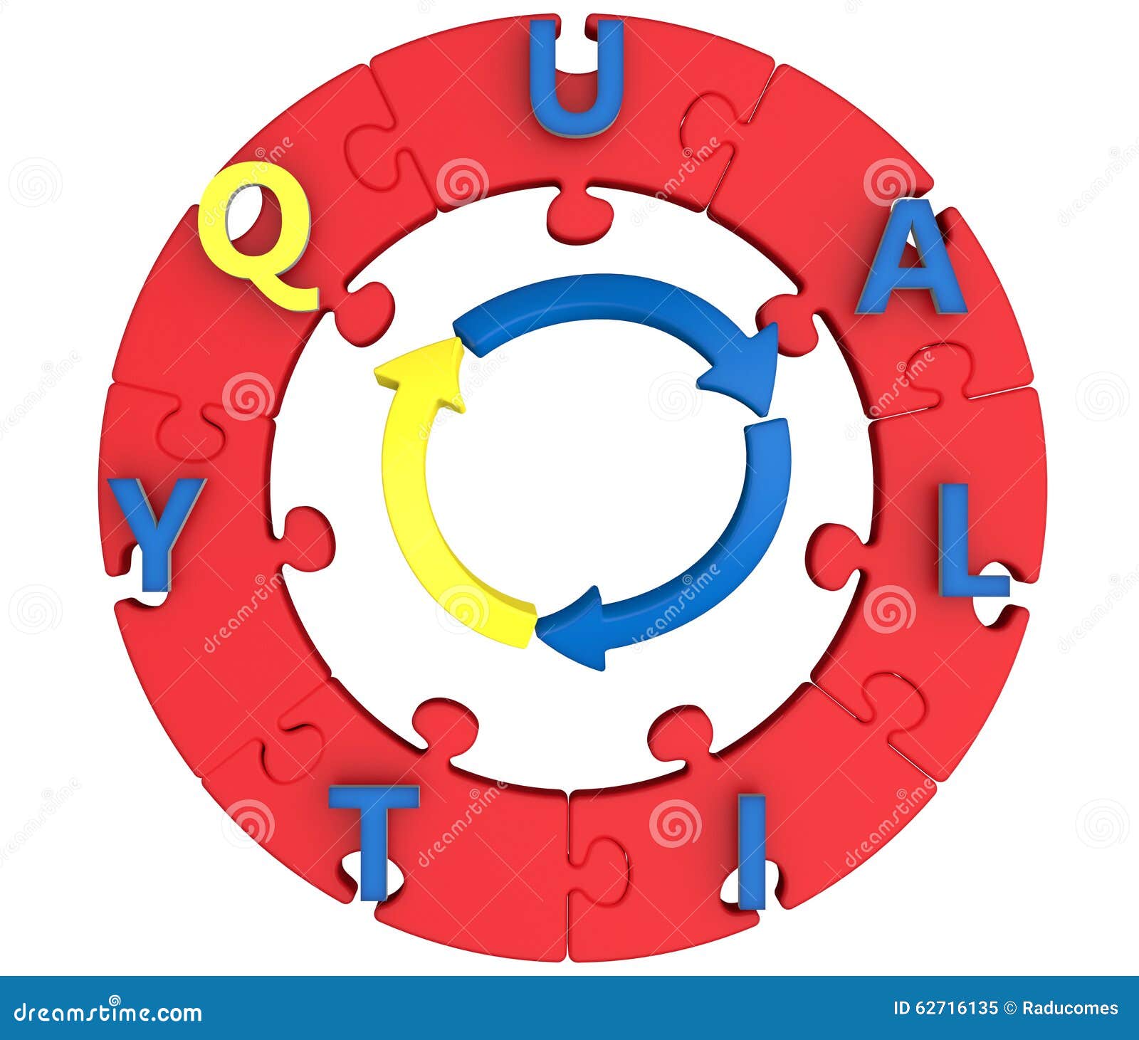 Quality Puzzle Showing Excellent Services Stock Image | CartoonDealer ...