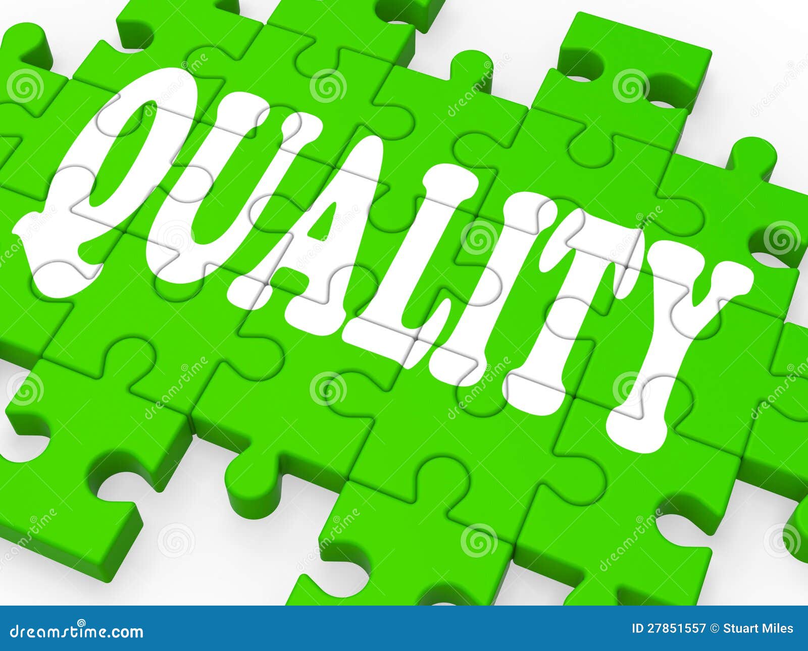 Quality Puzzle Showing Excellent Services Stock Illustration ...