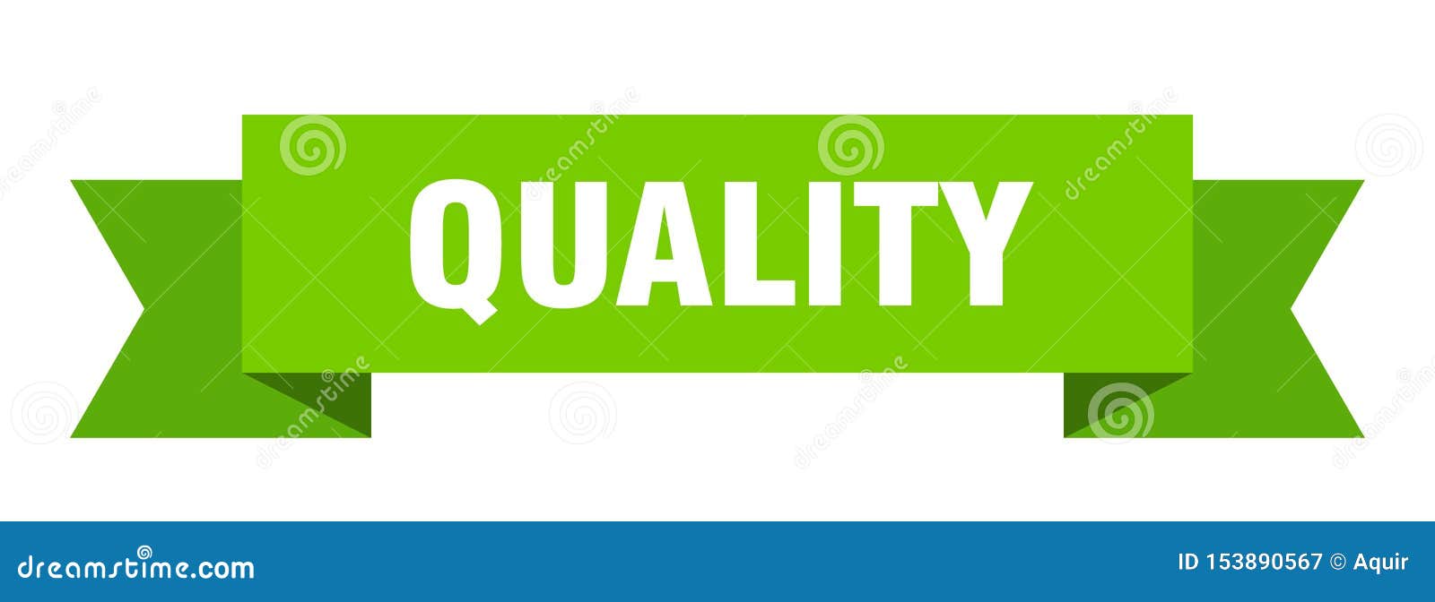 Quality ribbon. stock vector. Illustration of band, design - 153890567