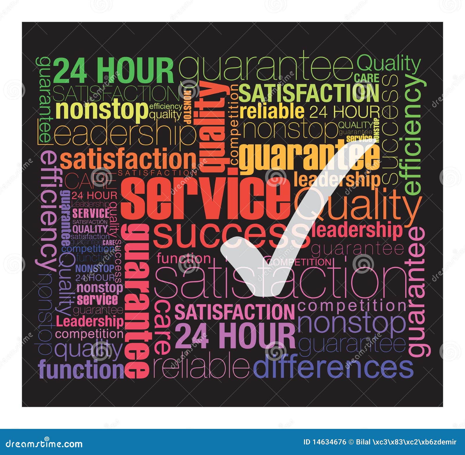 Quality service stock vector. Illustration of guarantee - 14634676