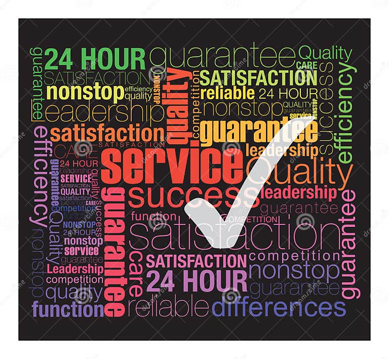 Quality service stock vector. Illustration of guarantee - 14634676