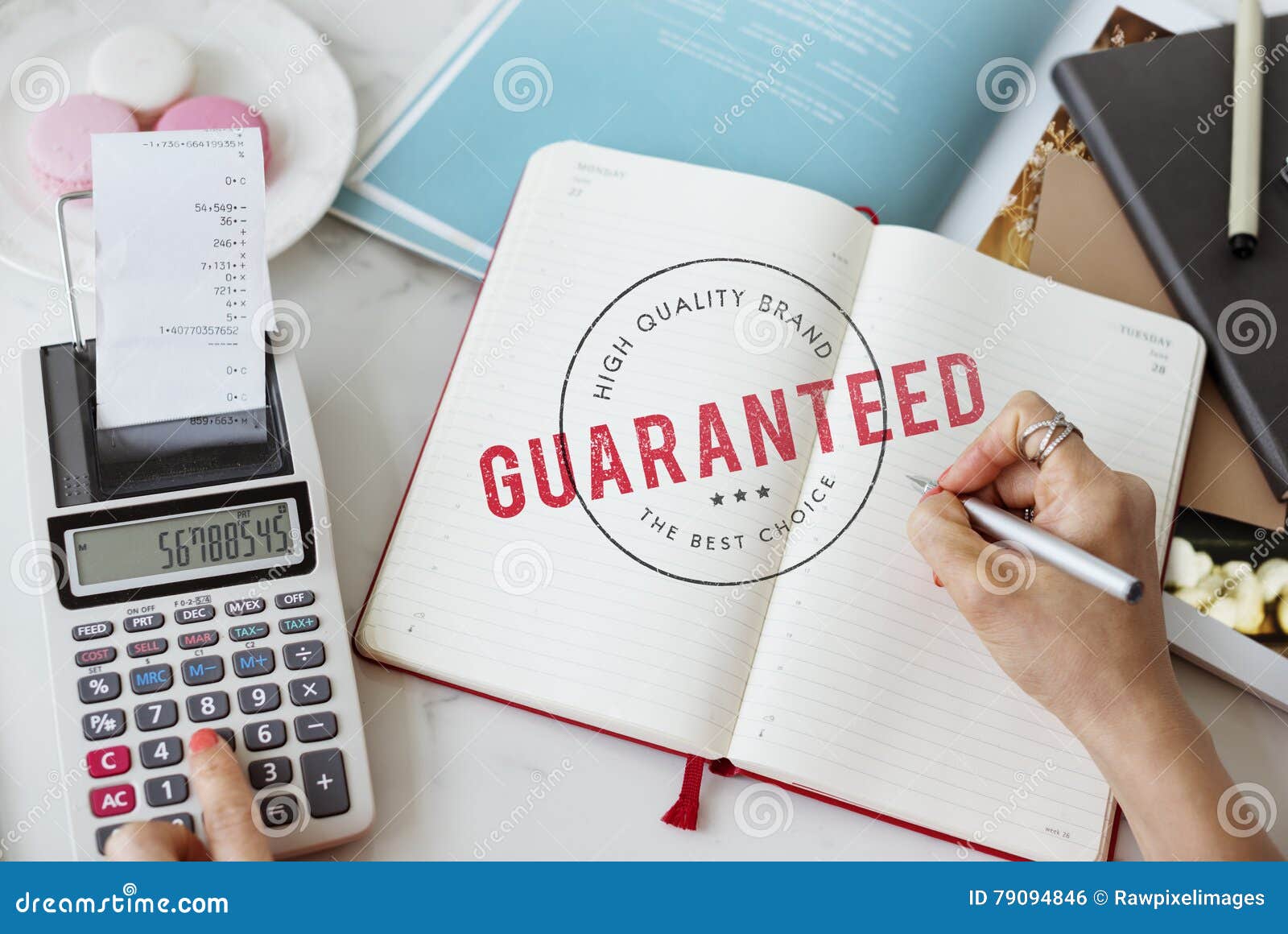 Quality Service Guaranteed Premium Quality Concept Stock Photo - Image ...