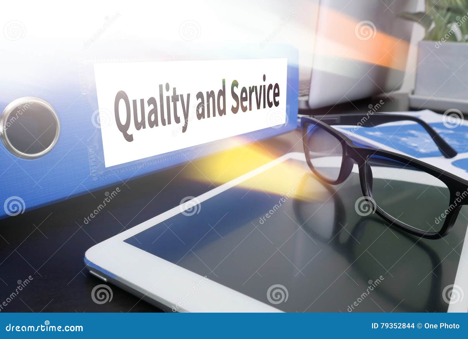 Quality and Service ,Quality - Service - Price Stock Photo - Image of ...