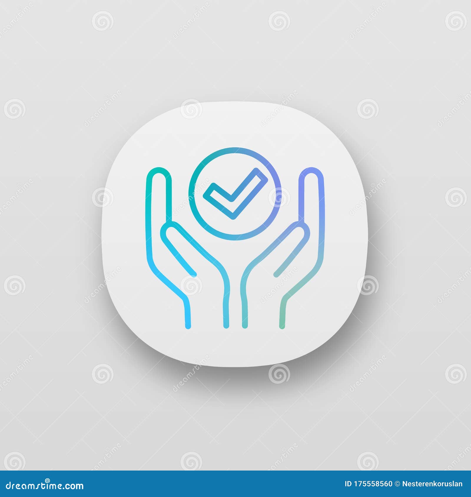 Quality services app icon stock vector. Illustration of confirm - 175558560