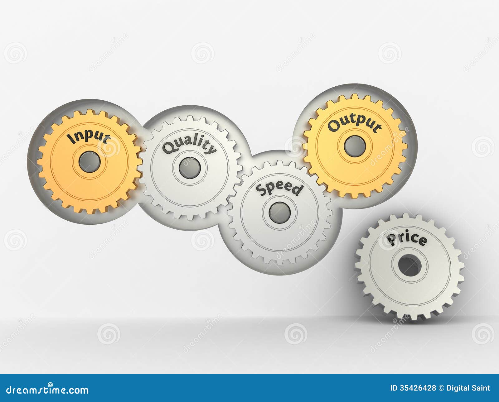 Quality, Speed & Price Anomaly Stock Illustration - Illustration of ...