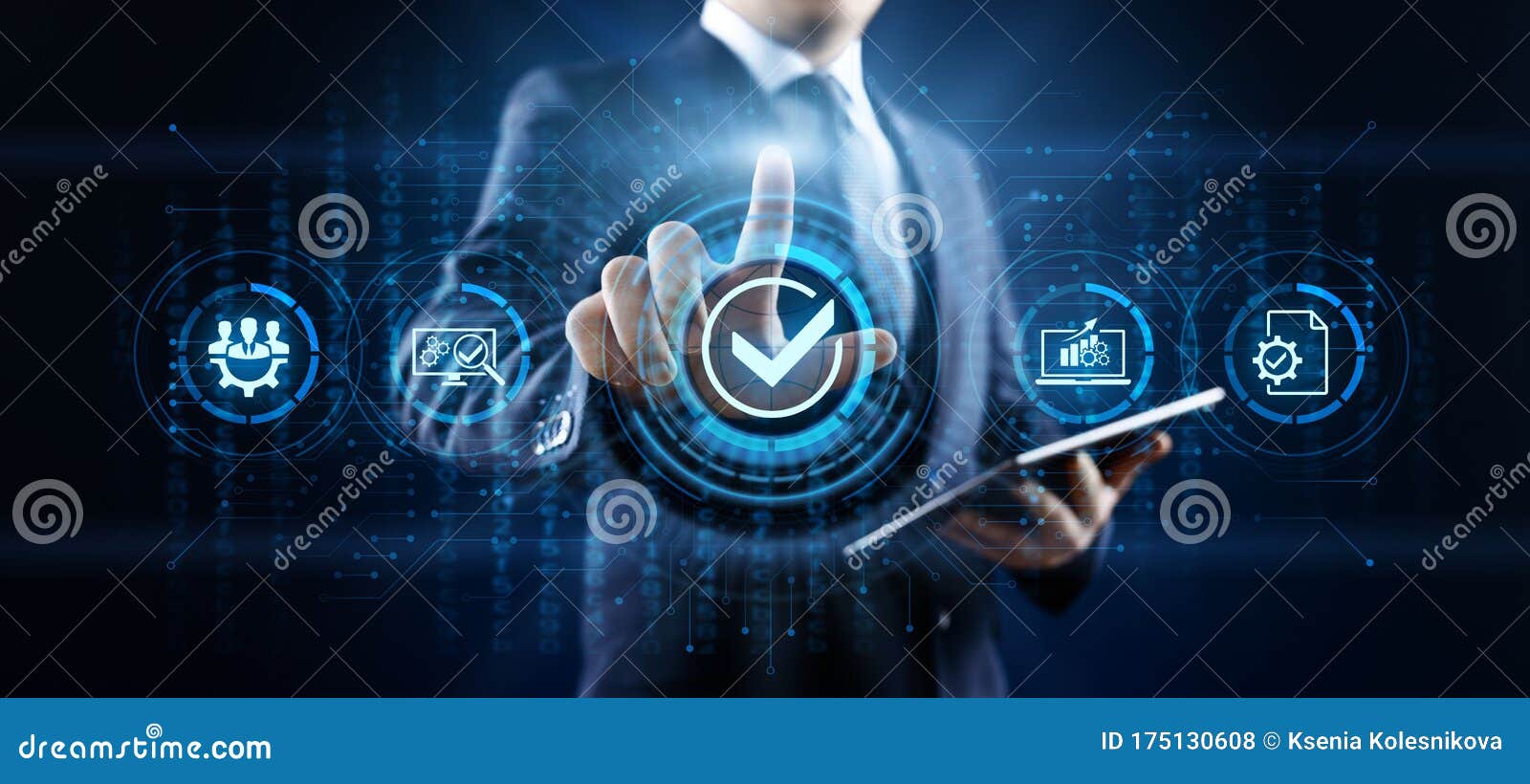 Standards, Quality Control, Assurance, ISO, Checkbox On Virtual Screen ...