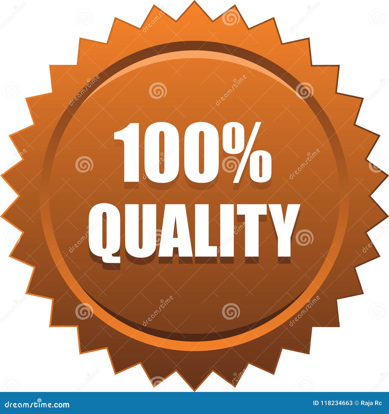 Quality Star Seal Stamp Bronze Stock Vector - Illustration of element ...