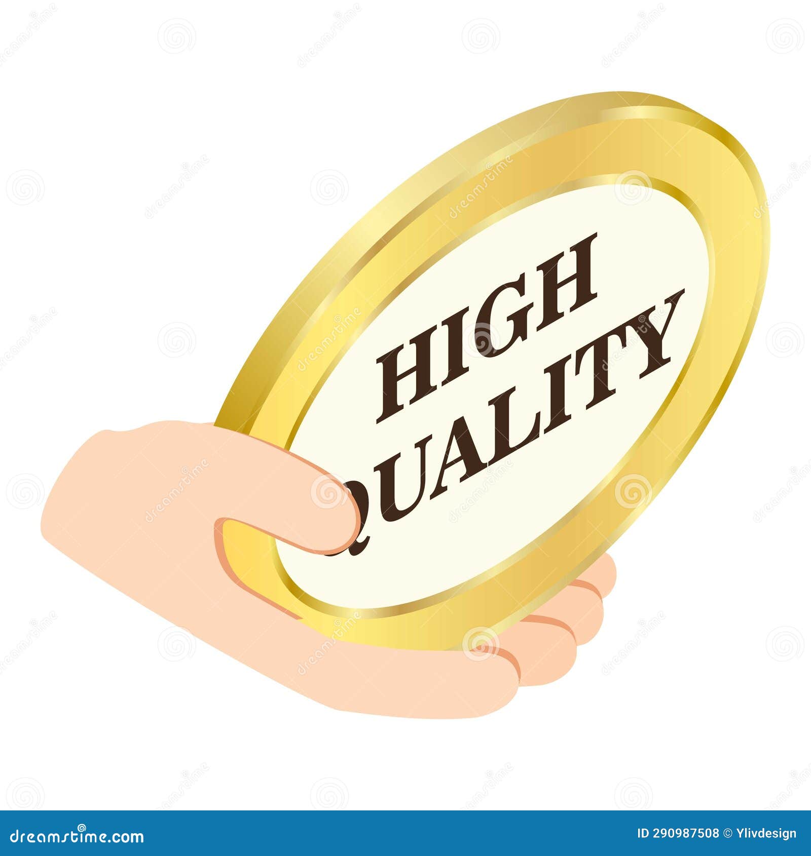 Quality Symbol Icon Isometric Vector. High Quality Sign in Open Human ...