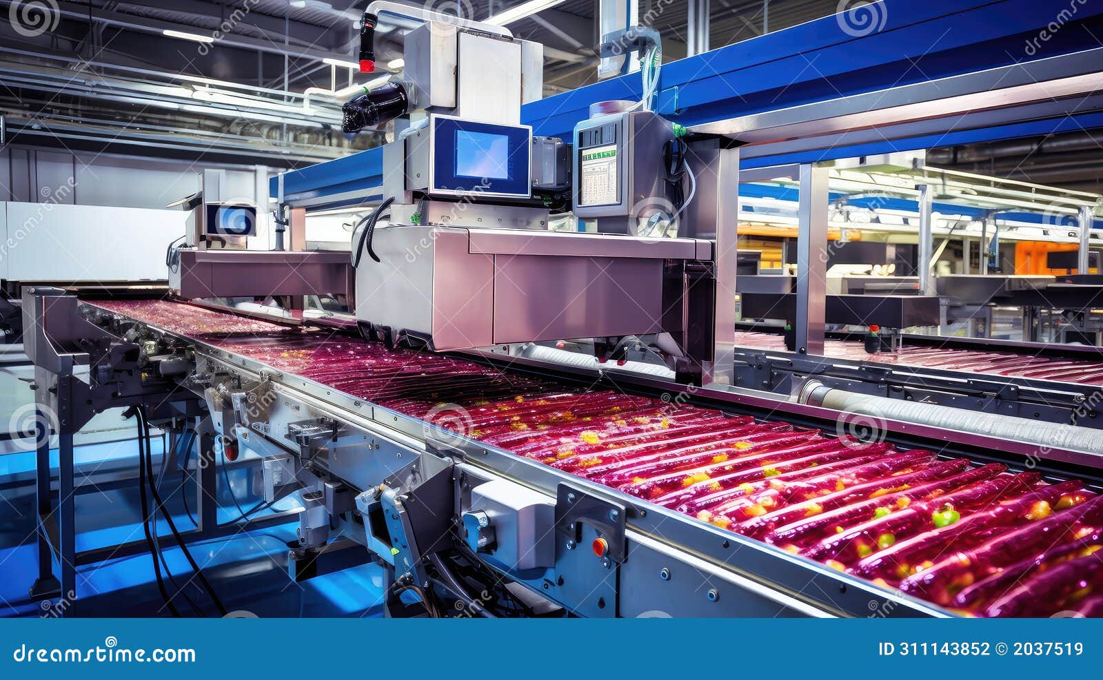 Quality Technology Food Processing Stock Illustration - Illustration of ...