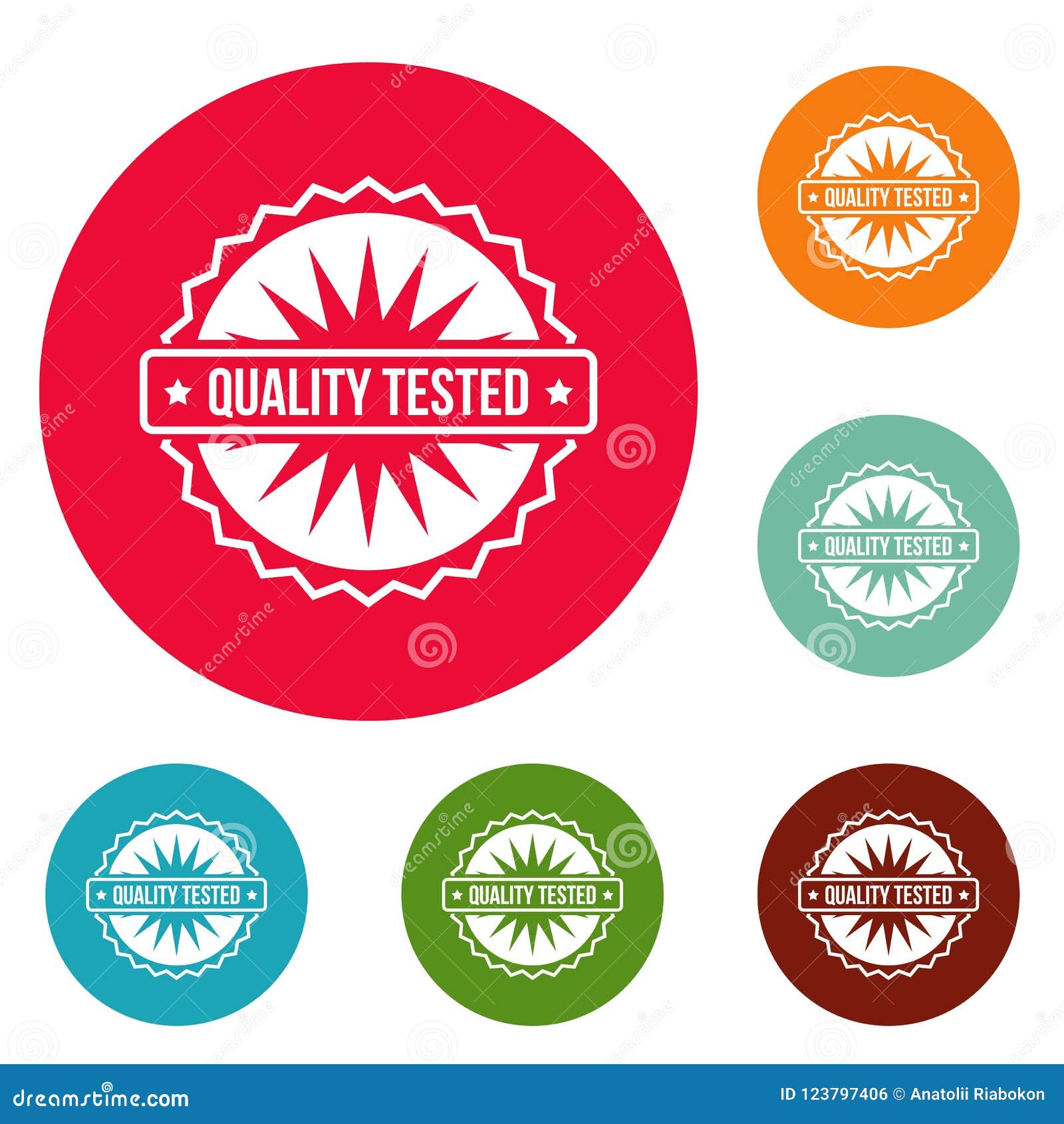 Quality Tested Icons. Dermatology, Artificial Free Or Hypoallergenic ...