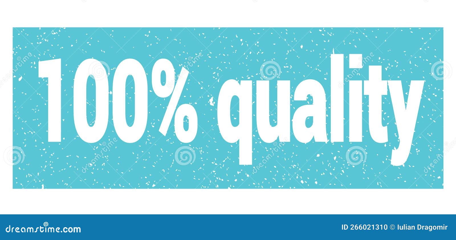 100 Quality Text Written on Blue Stamp Sign Stock Illustration ...