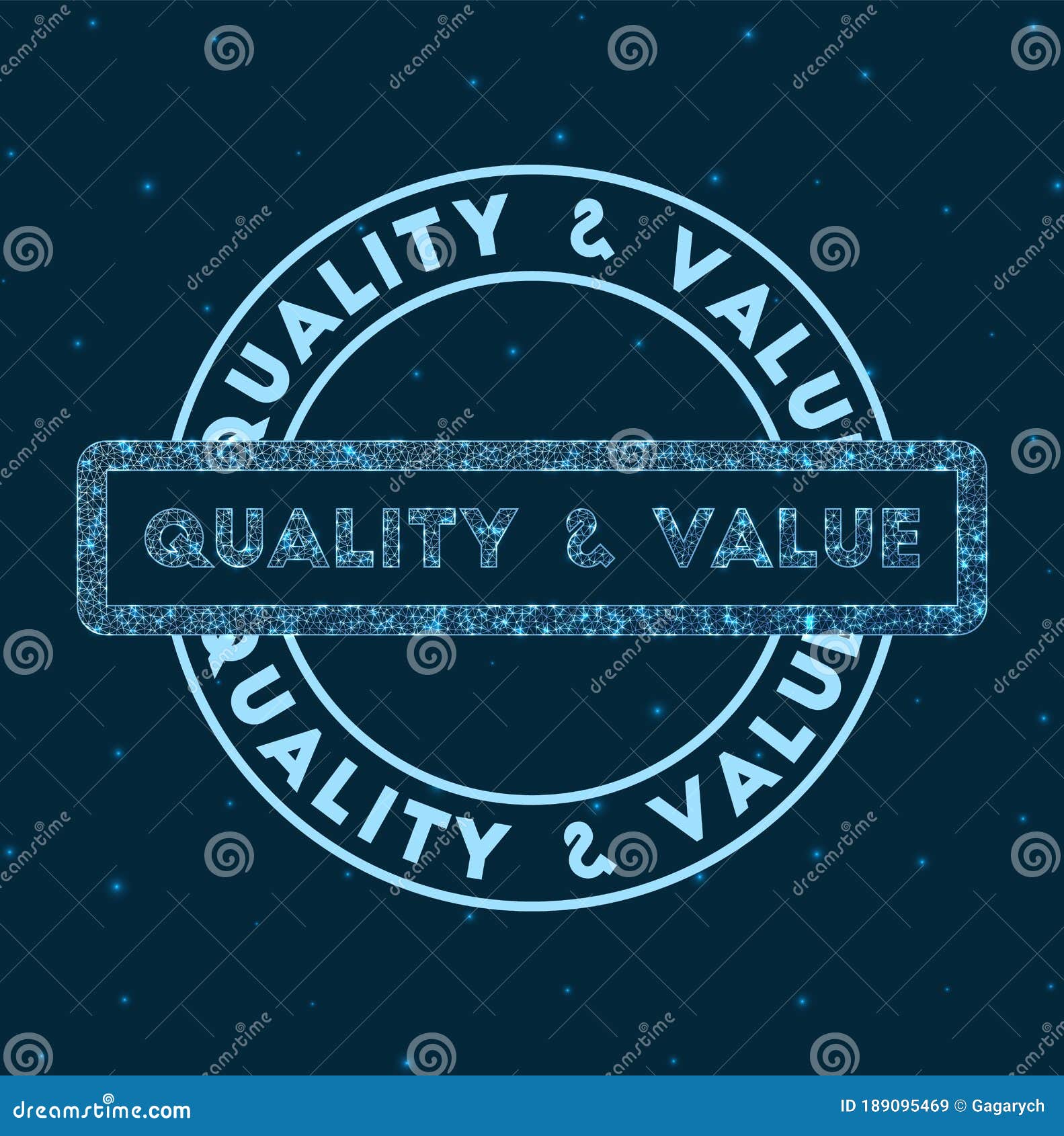 Quality & value. stock vector. Illustration of hallucinogen - 189095469