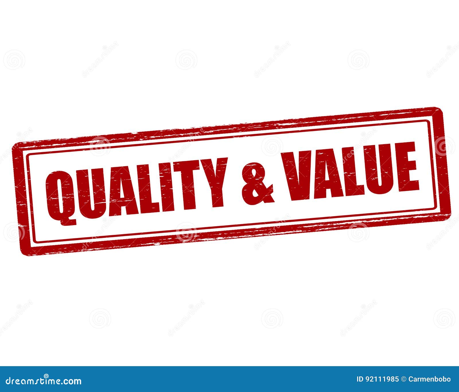 Quality and value stock illustration. Illustration of quality - 92111985