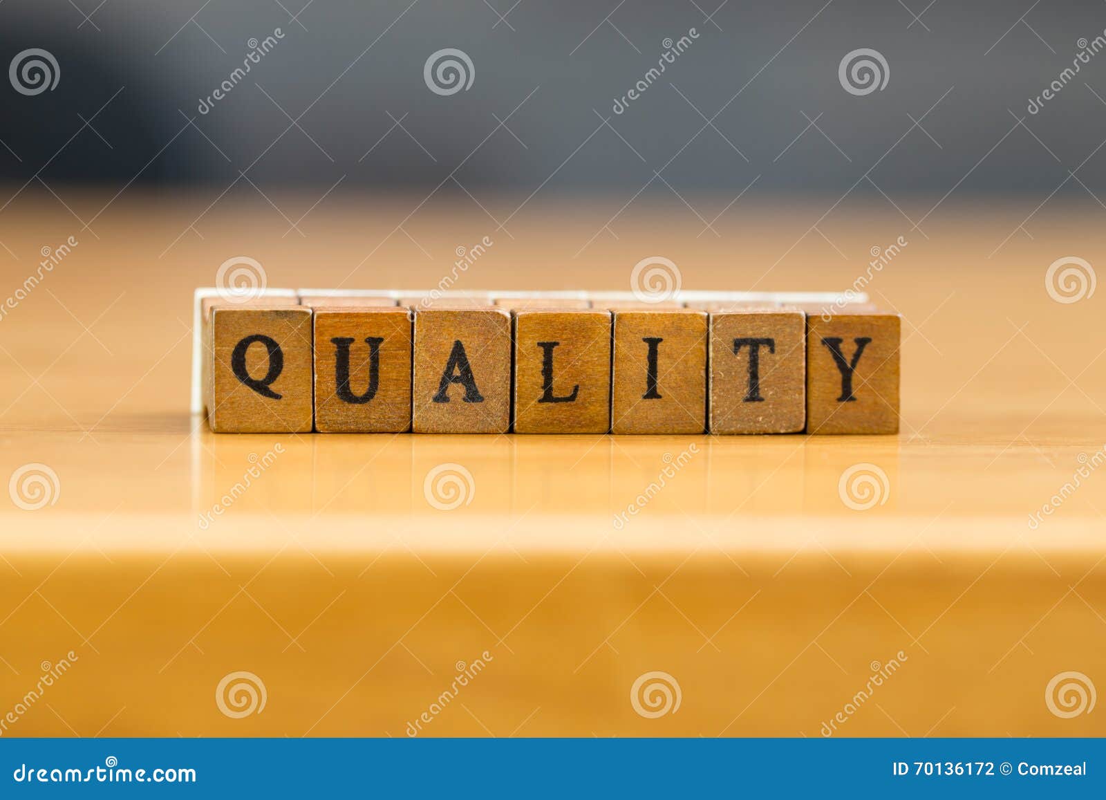 Quality. Word Written on Wood Block Stock Photo - Image of concept ...